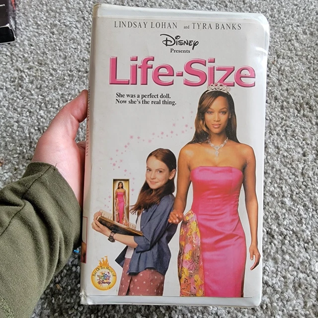 DISNEY'S LIFE-SIZE (VHS, 2000, Tyra Banks & Lindsay Lohan, Nostalgia ...