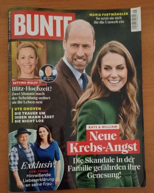 ZEITSCHRIFT BUNTE - Ausgabe 45-2025 (erschienen am 30.10.2025) EUR 1,00 ...