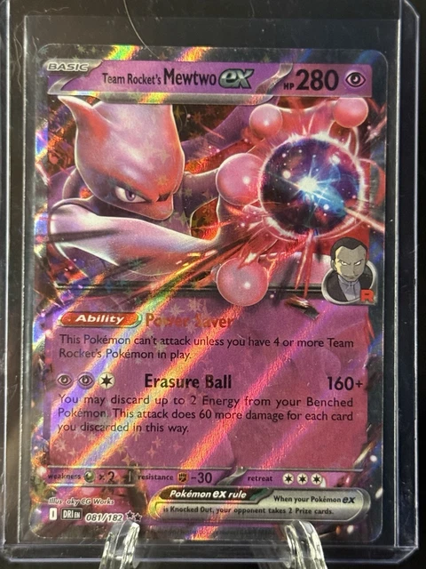 TEAM ROCKET'S MEWTWO ex 081/182 Sv10: Destined Rivals Holo £1.47 ...