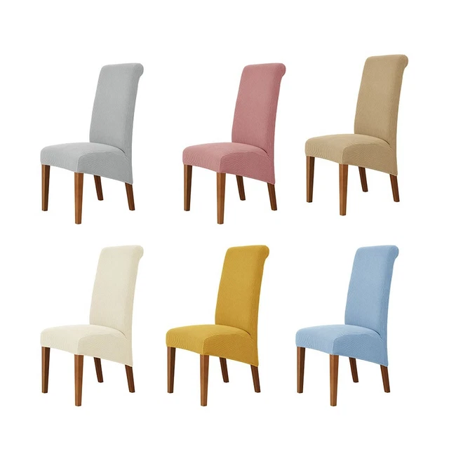 HOUSSE DE CHAISE haute lasticit velours grain ma?s protection chaise de ...