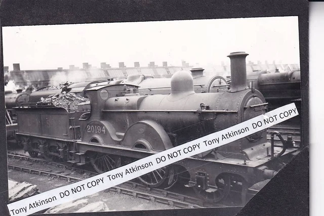 LMS - Ex Midland Railway - 2-4-0 - No. 20194 @ Rugby - Photo #13867 £1. ...