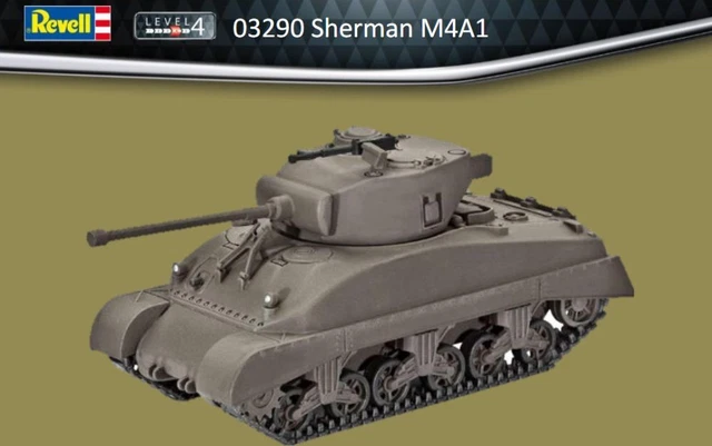 REVELL SHERMAN M4A1 REV 03290 Model Kit £23.99 - PicClick UK