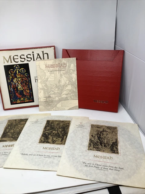 VINTAGE GEORGE FREDERICK Handel Messiah 3 Vinyl Record Box Set - Reader ...