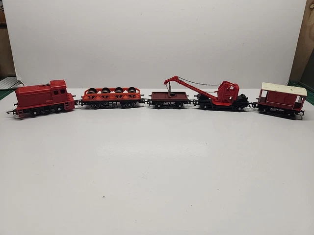 TRIANG HORNBY OPERATING Breakdown Crame With Shunter Loco & Aux ...