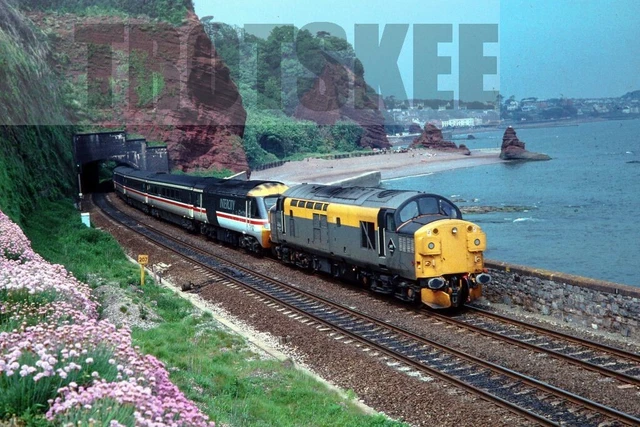 35MM SLIDE BR British Railways Diesel Loco Class 37 37035 Shoe Cove ...