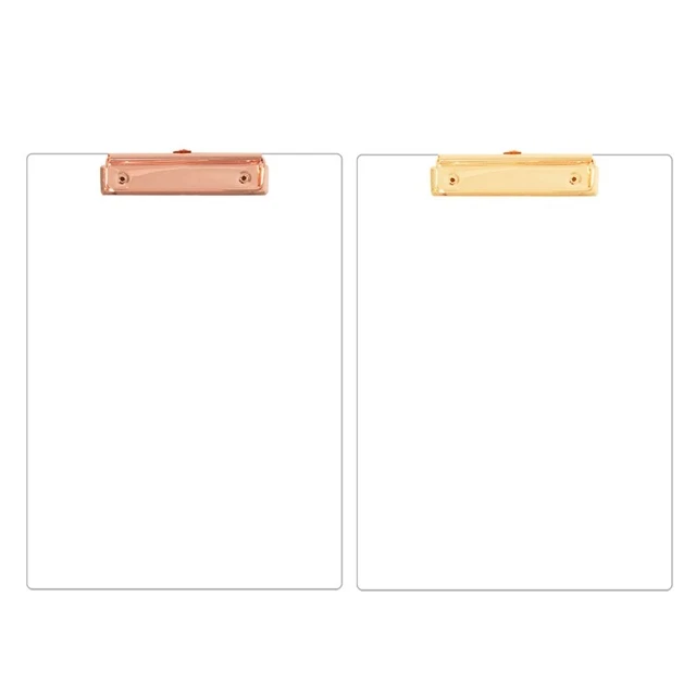 A4 ACRYLIC CLIPBOARD Clear Clipboard File Holder Low Profile Clip Hold ...