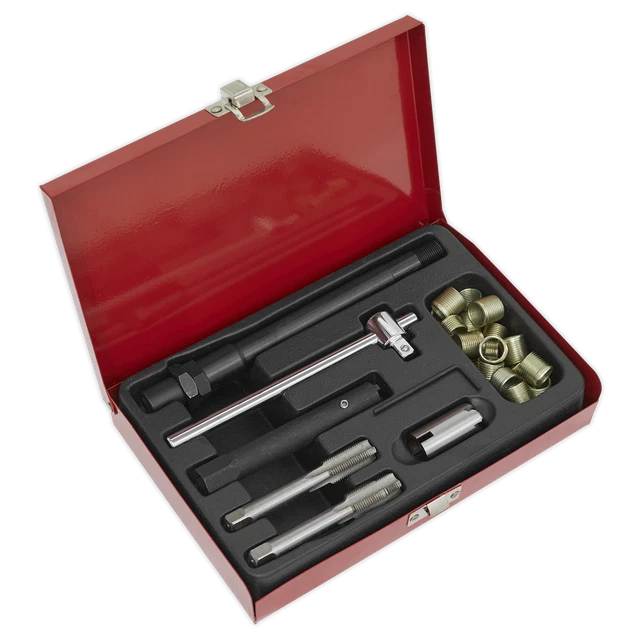 SEALEY SPARK PLUG Thread Repair Kit With Set Of Plug Inserts Time ...