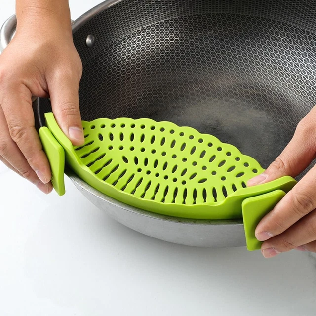PASTA CLIP-ON STRAINER, And All Ground Beef Fits For Pots Food Strainer ...