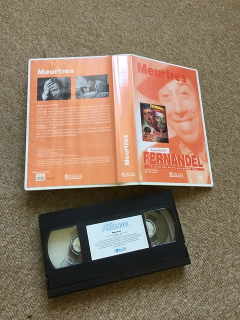 CASSETTE VIDEO VHS CINEMA INOUBLIABLE FERNANDEL meurtres EUR 3,50 ...