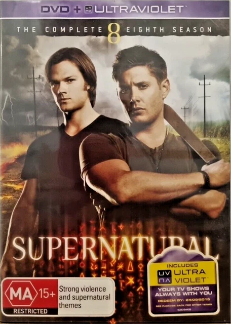 SUPERNATURAL SEASON 8 (DVD, 2013) Jensen Ackles, Jared Padalecki ...