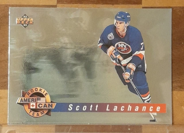 1993 UPPER DECK Scott Lachance Ameri-Can Rookie Team Hologramme No. AC4 ...