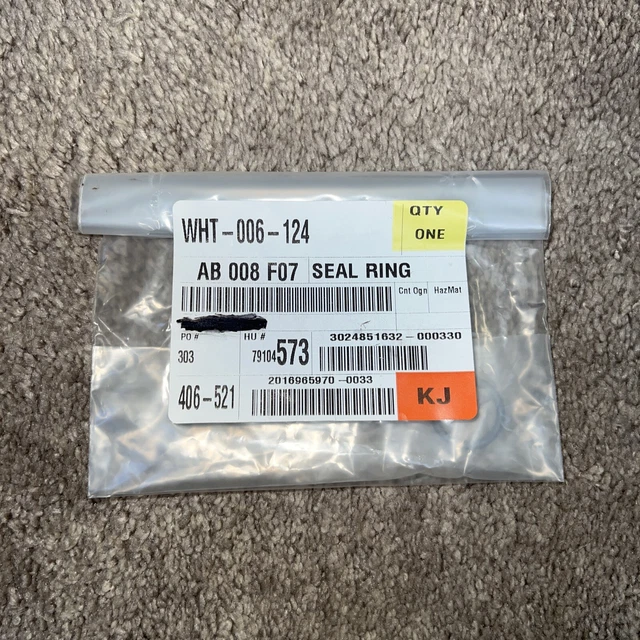 GENUINE VOLKSWAGEN WATER Inlet Pipe O-Ring WHT-006-124 $6.00 - PicClick