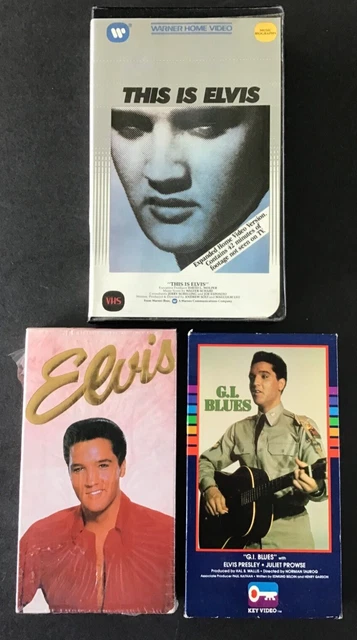 BANDES ELVIS PRESLEY 3 VHS, This is Elvis, Elvis, G. I. Blues EUR 9,10 - PicClick FR
