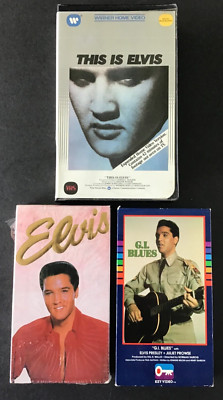 ELVIS PRESLEY 3 VHS Tapes, This is Elvis, Elvis, G. I. Blues £8.14 - PicClick UK