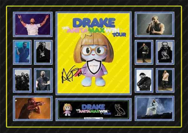 DRAKE ANITA MAX Win (2025) Tour Limited Edition Autographed Music A4 ...