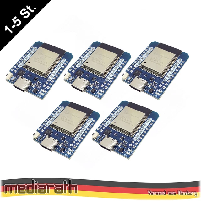 D1 Mini Nodemcu Esp32 Wroom Wifi Iot Dev Kit Board Arduino Usb C Tasmota 14 Eur 4499
