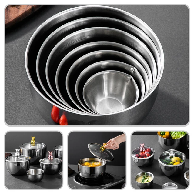 BOWL COOKING WITH Lid Indoor and Outdoor Mixing Kitchen Helper £27.55 ...