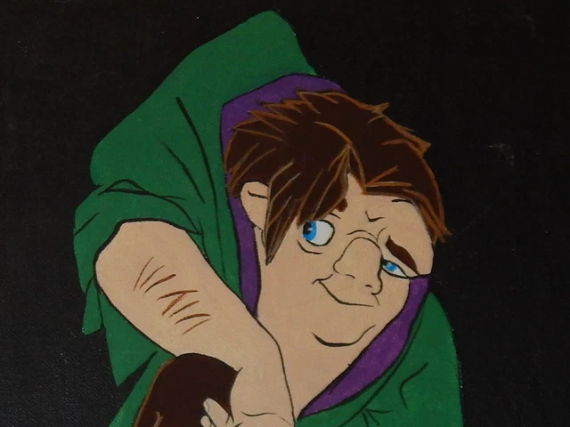 HUNCHBACK OF NOTRE Dame & Esmeralda, Original painting: "First ...