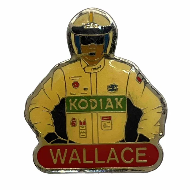 RUSTY WALLACE KODIAK Racing NASCAR Race Car Driver Enamel Lapel Hat Pin ...