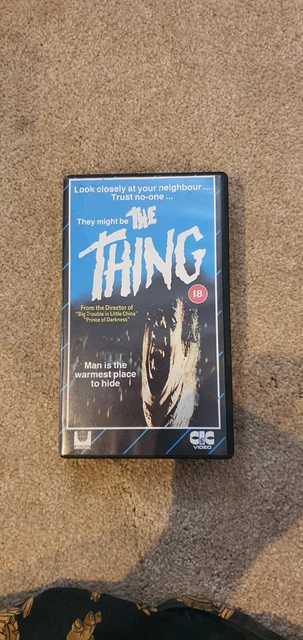 THE THING (VHS/1982 small cic box .Kurt Russell. £25.00 - PicClick UK