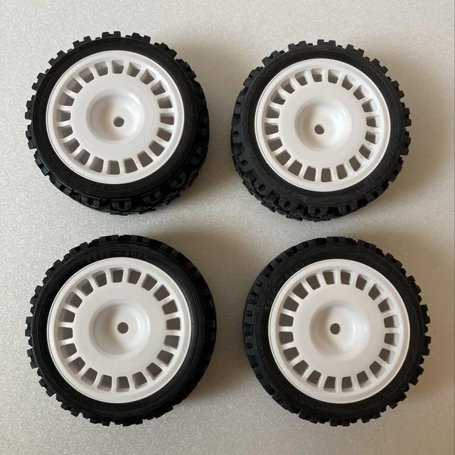 TAMIYA LANCIA DELTA Wheel Rally Block Tires 1 Set £49.83 - PicClick UK