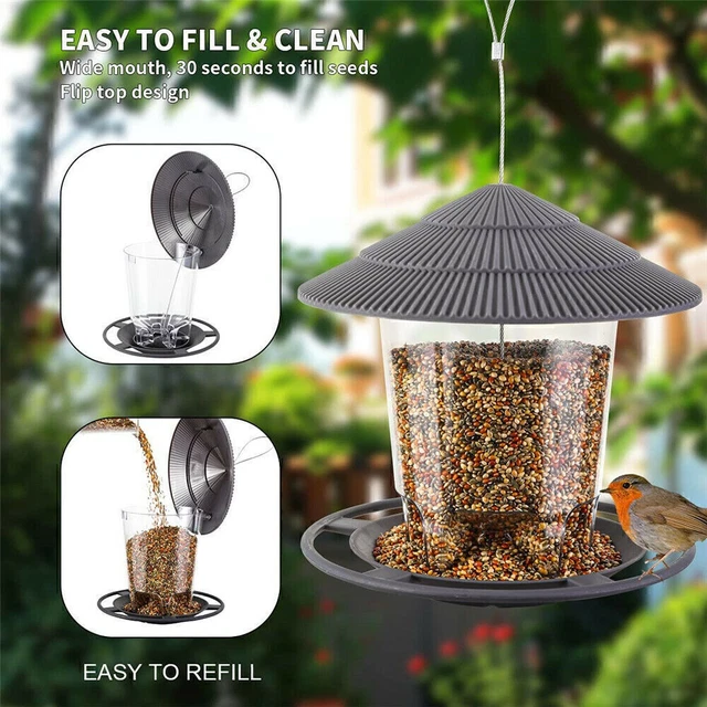 HANGING WILD BIRD Feeder Seed Nut Garden Feeding Station Birds Seed ...