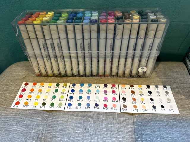 COPIC SKETCH MARKER 72 Color Set A Alcohol Markers EUC £158.11 ...