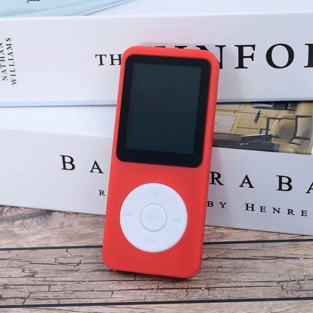 MP3 PLAYER 64GB Music Player Bluetooth-Compatible 5.0 with Speaker(Red ...