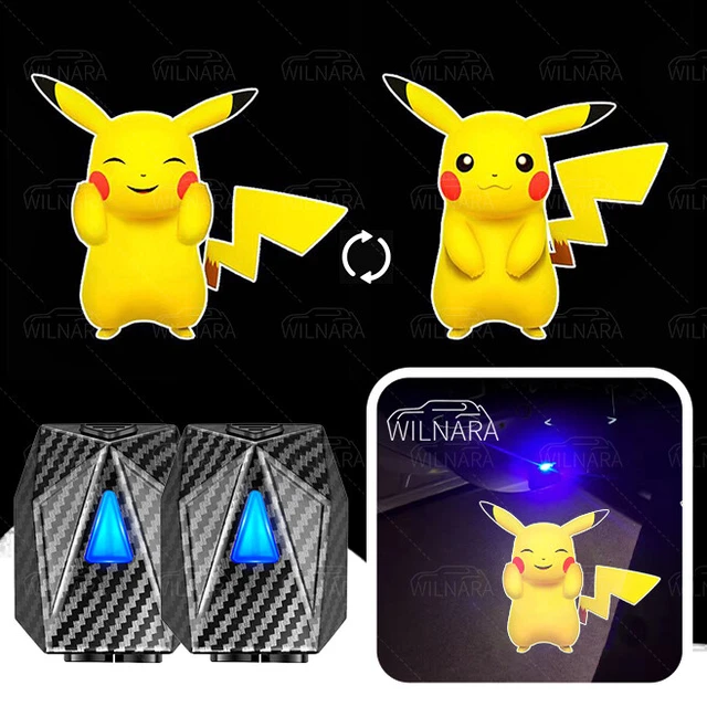 2X POKEMON PIKACHU Wireless LED Courtesy Car Door Ghost Shadow ...