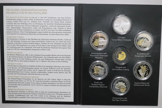 🧭 🇩🇪 GERMANY 20€ Coin + 5 Silver Medals In Folder B79 #312 $123.41 ...