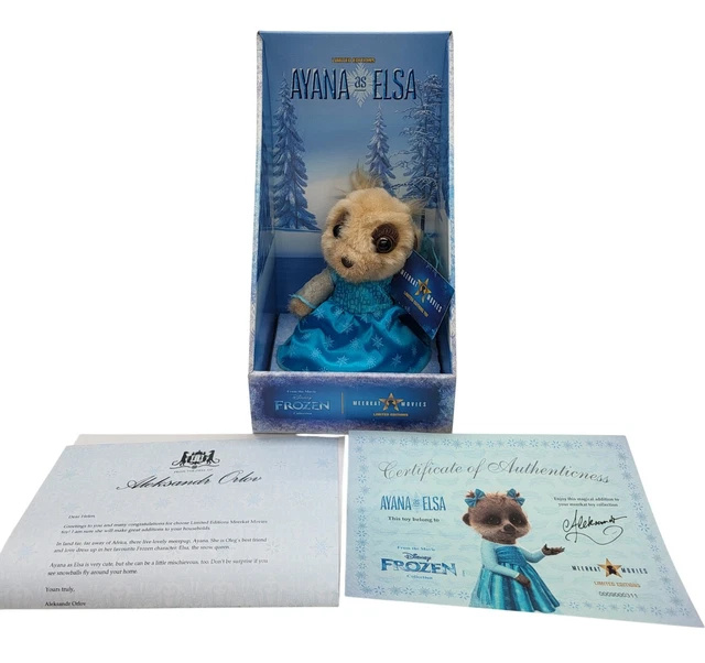 MEERKAT MOVIES AYANA As Elsa Limited Edition Soft Toy With COA £9.99 ...