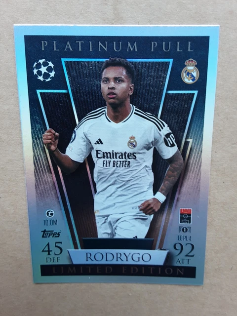 TOPPS MATCH ATTAX 2024-25 PULL PLATINIUM RODRYGO REAL MADRID EUR 10,00 ...