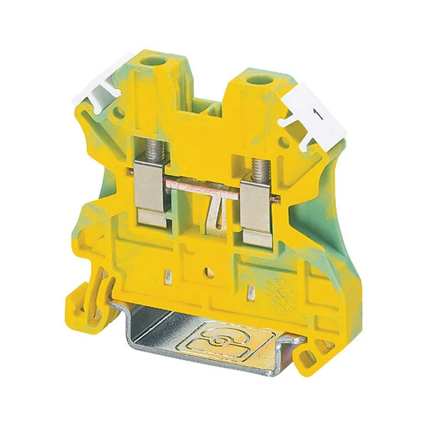 BLOC DE JONCTION Din Rail Phoenix Contact 3044092 Vis 5,2Mm Vert-Jaune ...