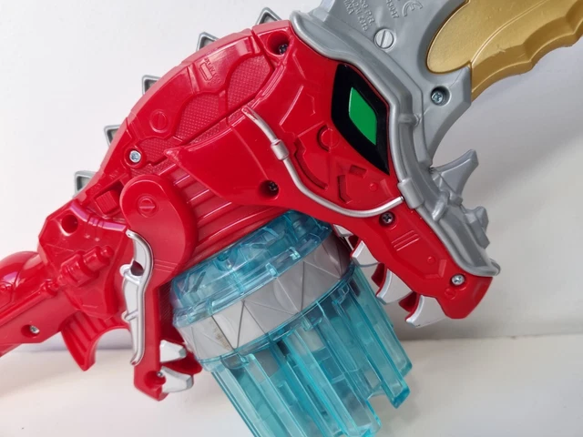 POWER RANGERS DINO Charge Red T-Rex Dino Super Drive Saber Sword With 1 ...