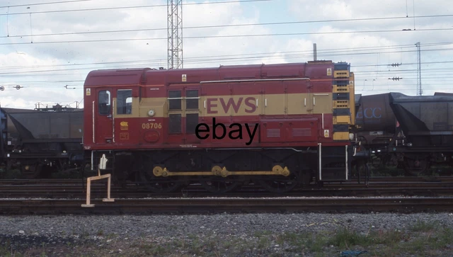 35MM SLIDE- EWS Class 08 Shunter 08706 @ Arpley £2.99 - PicClick UK