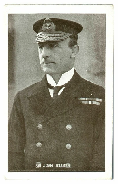 ANTIQUE WW1 MILITARY postcard Sir John Jellicoe Royal Navy portrait £13 ...