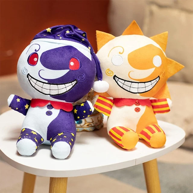 SUNDROP MOONDROP FNAF Plush Doll sunrise security breach Clown sun and ...