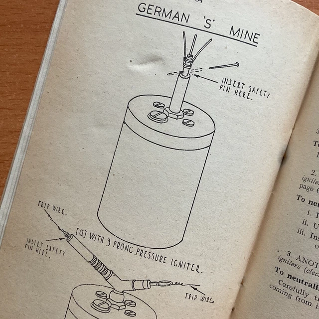 MINES & B00BY TRAPS. WWII British Military Training Pamphlet No.40 ...