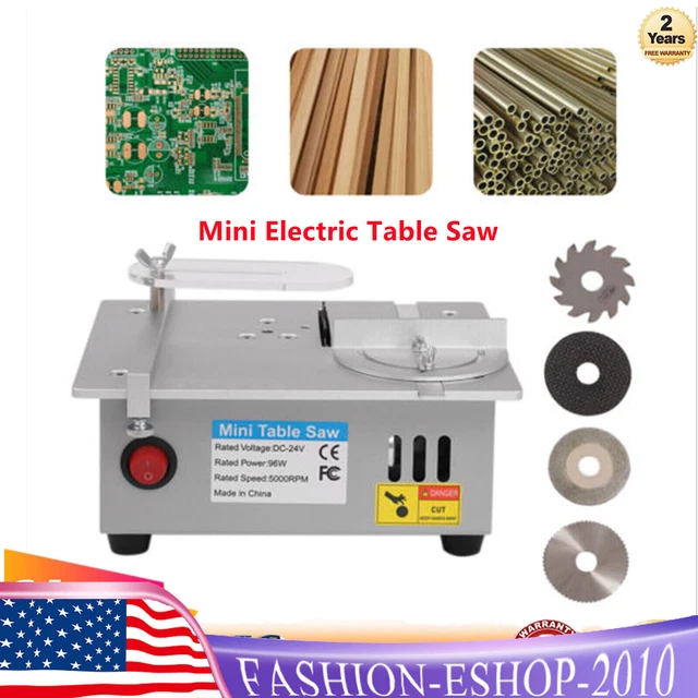 MINI ELECTRIC TABLE Saw Bench Circular Blade Woodworking Cutting Tool ...