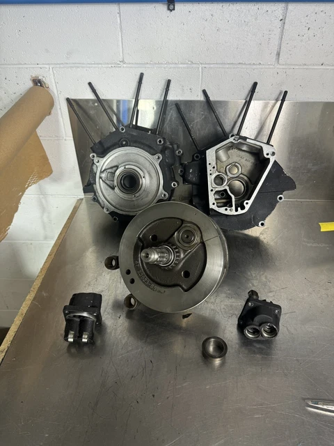 HARLEY DAVIDSON EVOLUTION Motor Engine Evo Cases Flywheels Crank Bottom ...