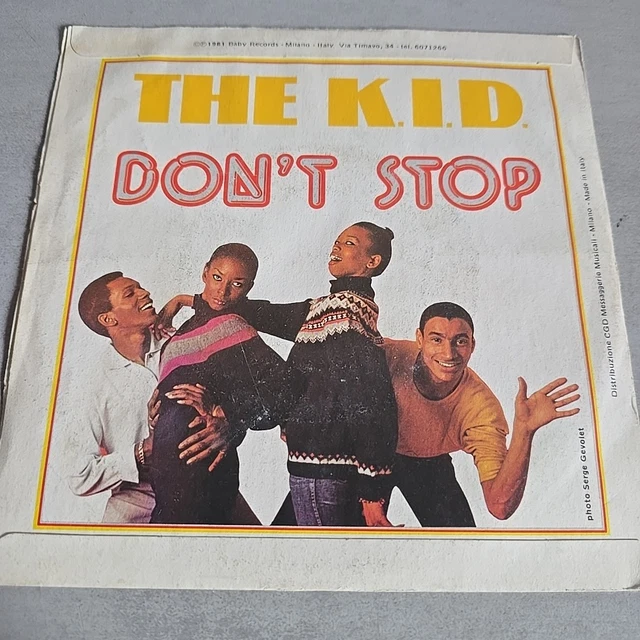 🎵 THE K. I. D. 🎵 Don'T Stop Do It Again 45 Italy Press 1981 $3.85 ...