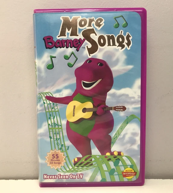 BARNEY & FRIENDS More Songs VHS Video Tape BUY 2 GET 1 FREE Hard Case ...