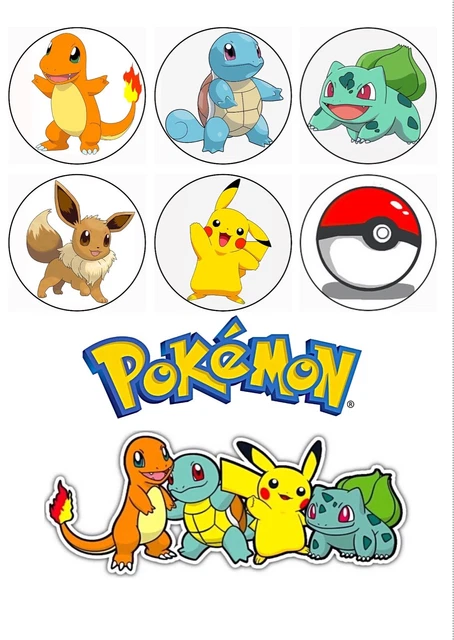 Pokemon Edible Cake Topperborderwrap Wafer Cardicing Sheet £455 Picclick Uk