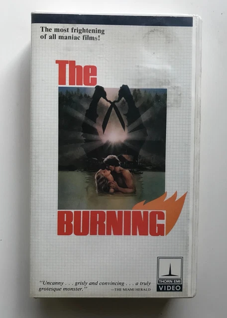 THE BURNING VHS Thorn EMI Clamshell 1st Release 1981 80s Horror Slasher ...