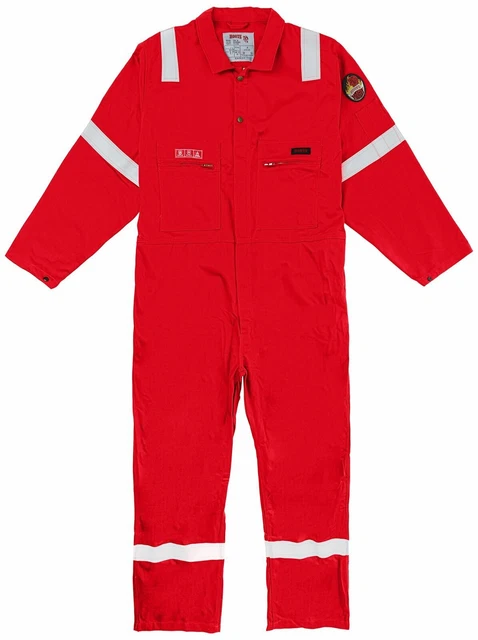 HI VIZ OVERALLS Roots Flamebuster Fire Resistant Classic L/W Coverall ...