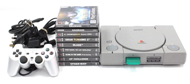 SONY PLAYSTATION PSX Game Console Bundle with 1 Controller & 8 Games ...