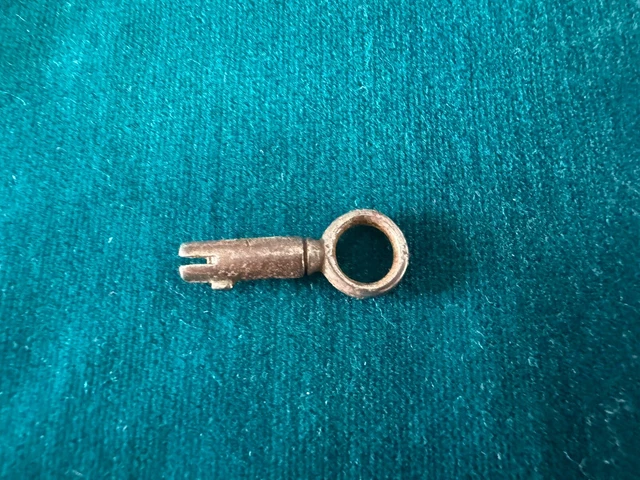 ANTIQUE ORIGINAL C19TH Bramah Key 26mm Lock Box Tantalus Writing Slopes ...