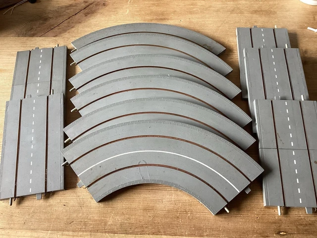 TRIANG MINIC MOTORWAYS Track M1611 x 6 M1602 x 5 M1604 Power x 1 (Grey ...