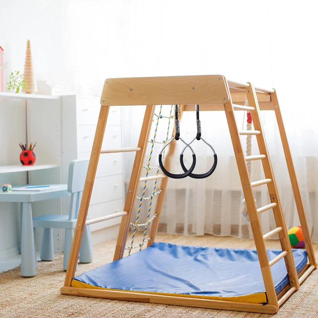 PLAYGROUND PULL UP Swing Rings Kids Obstacle Training Course Gym Rings ...