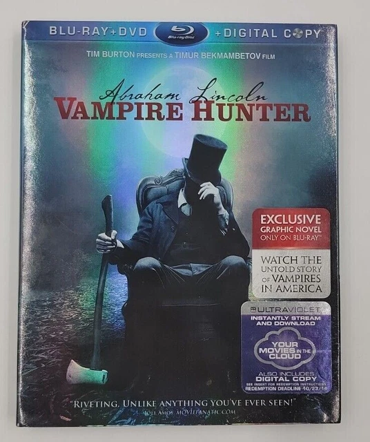 ABRAHAM LINCOLN: VAMPIRE Hunter (Blu-ray/DVD,2012,2-Disc) w/ SLIPCOVER Like New EUR 8,24 ...